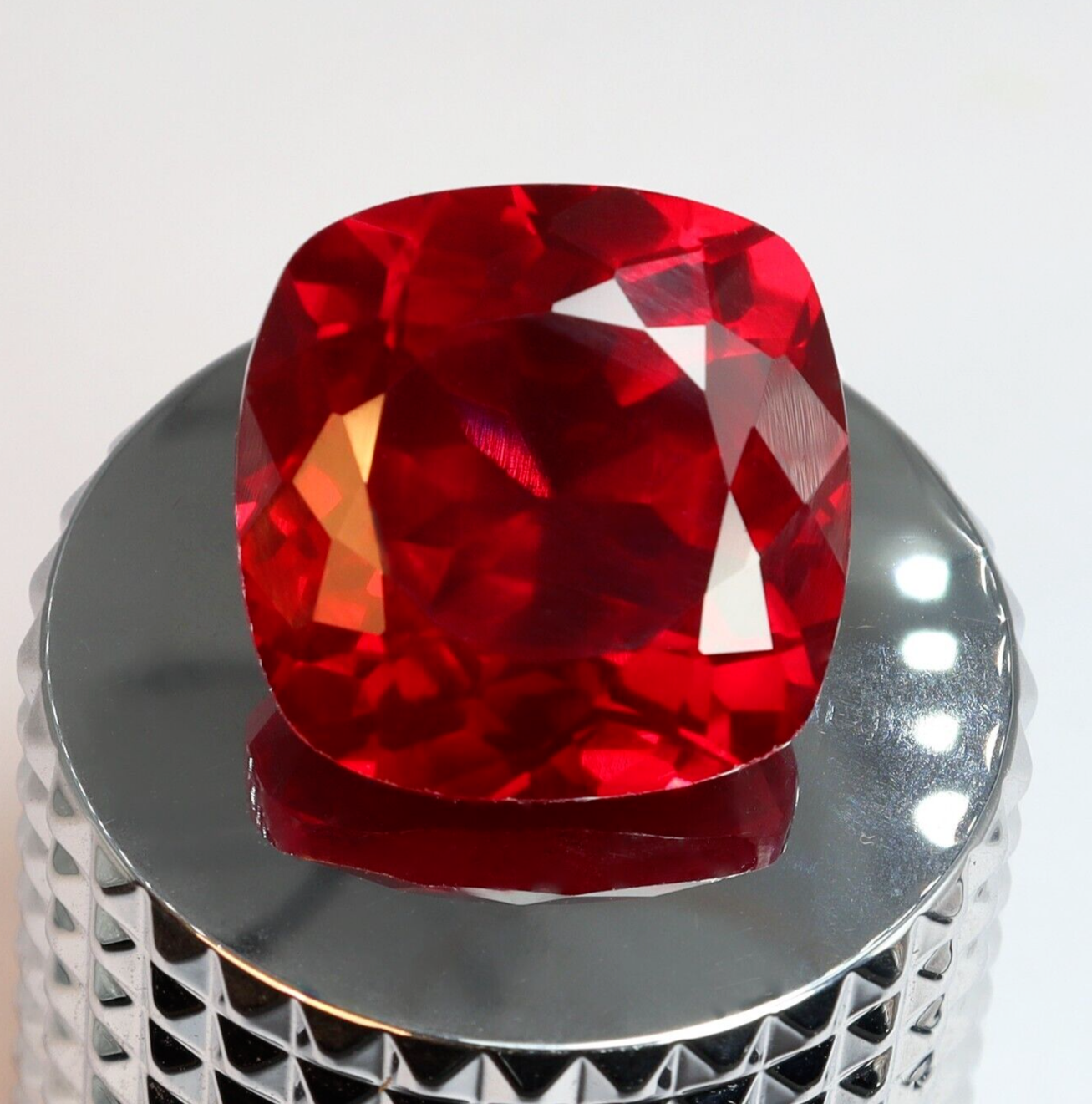 Natural Unheated Loose Gemstone 11.00 Ct Pigeon Blood Red Ruby Cushion ...