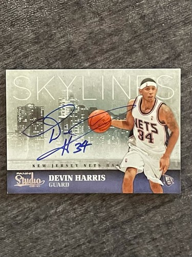 2009 Panini Studio Skylines Devin Harris autograph 94/99, card in great ...