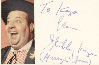 STUBBY KAYE - AUTOGRAPH NOTE SIGNED | eBay