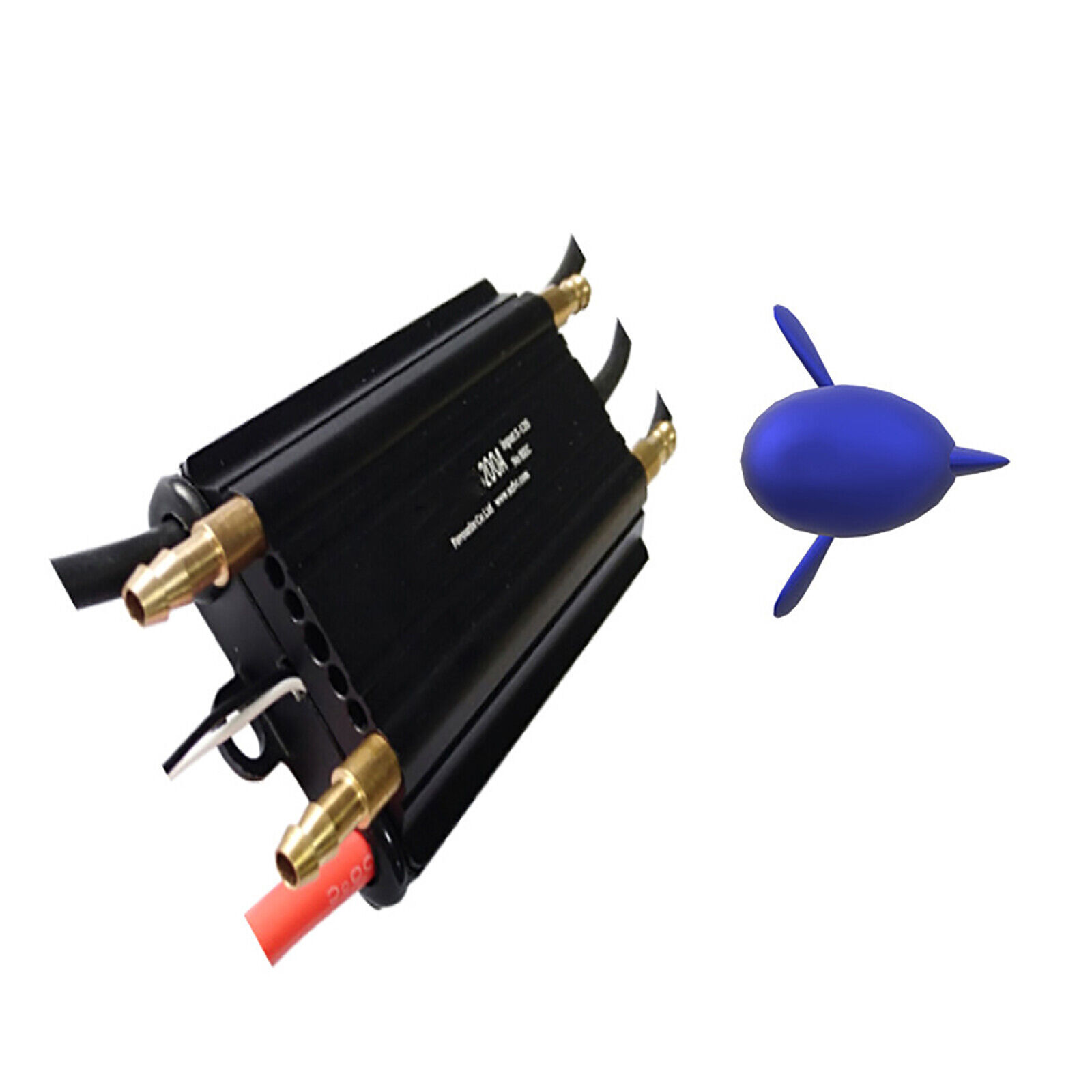 FVT 5-12S 200A High Voltage Fully Waterproof Brushless ESC For RC Boat ...