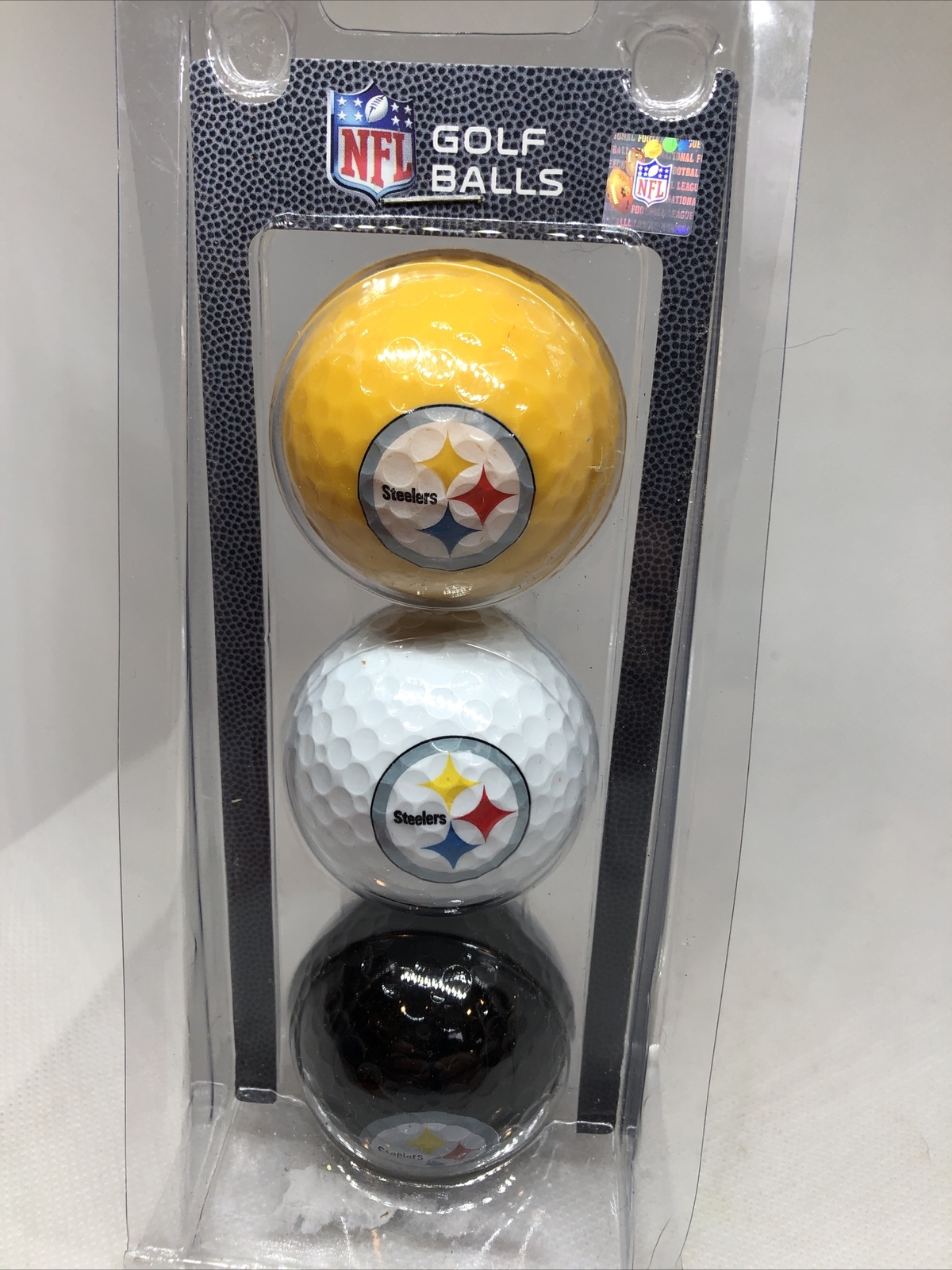 Pittsburgh Steelers Golf Balls NFL 3 Ball Clam Pack NEW | eBay