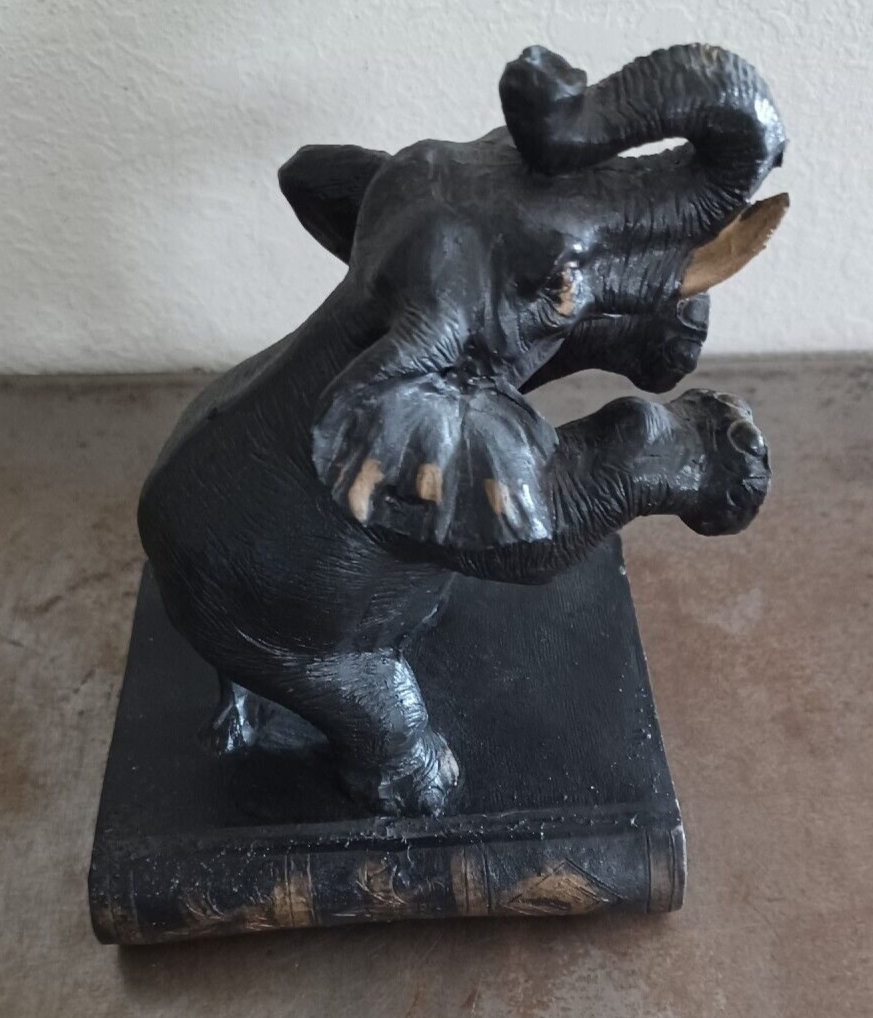 Banash Boston Elephant Bookends 7.2" Tall Vintage | eBay