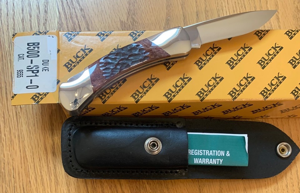 RARE BUCK 500 BB BROWN DUKE CLUB KNIFE NEVER USED IN BOX BRT3* | eBay