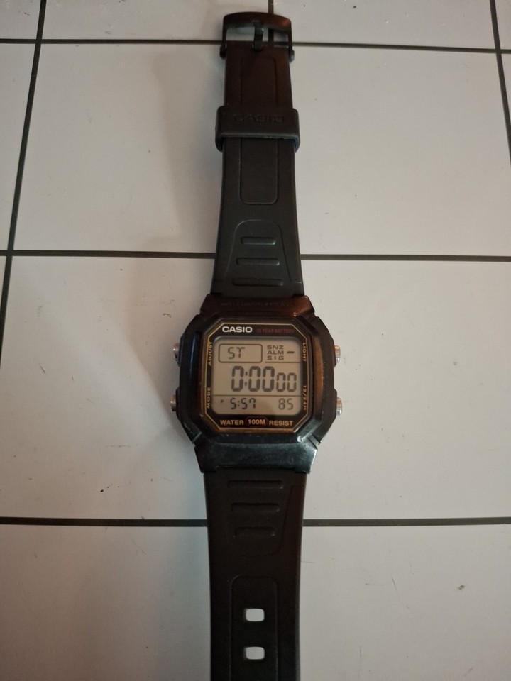 Casio Illuminator Watch Men 37mm Digital Backlight 3240 W-800H Battery ...