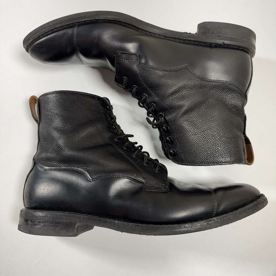 Allen Edmonds Sullivan Street Black Cap Toe Boots Men’s 12B Dainite ...