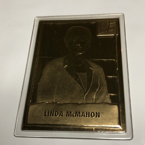 Linda McMahon 1999-05 Danbury Mint 22K Gold WWE Wrestling card #70 ...