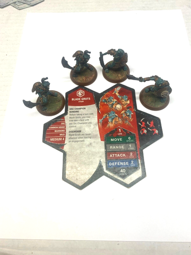 1 of Heroscape Blade Gruts 4 figures and 1 card | eBay