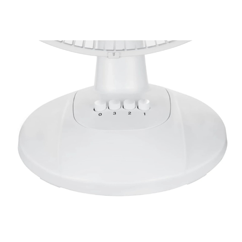 Mainstays 12 inch, 3 Speed Oscillating Table Fan, FT30-8MBW, New, White ...