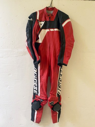 Vintage 90s Dainese Leather Motorcycle Overalls Riding Suit Mens Size ...