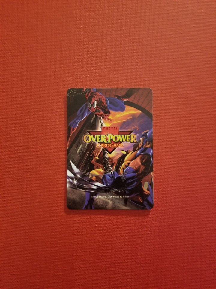FLEER MARVEL ORIGINAL OVERPOWER - CYCLOPS - GROUND BLAST GAME CARD | eBay