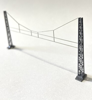 Marklin 8914/8924 Catenary Tower Masts w/ 123mm Cross Span, Z Scale | eBay