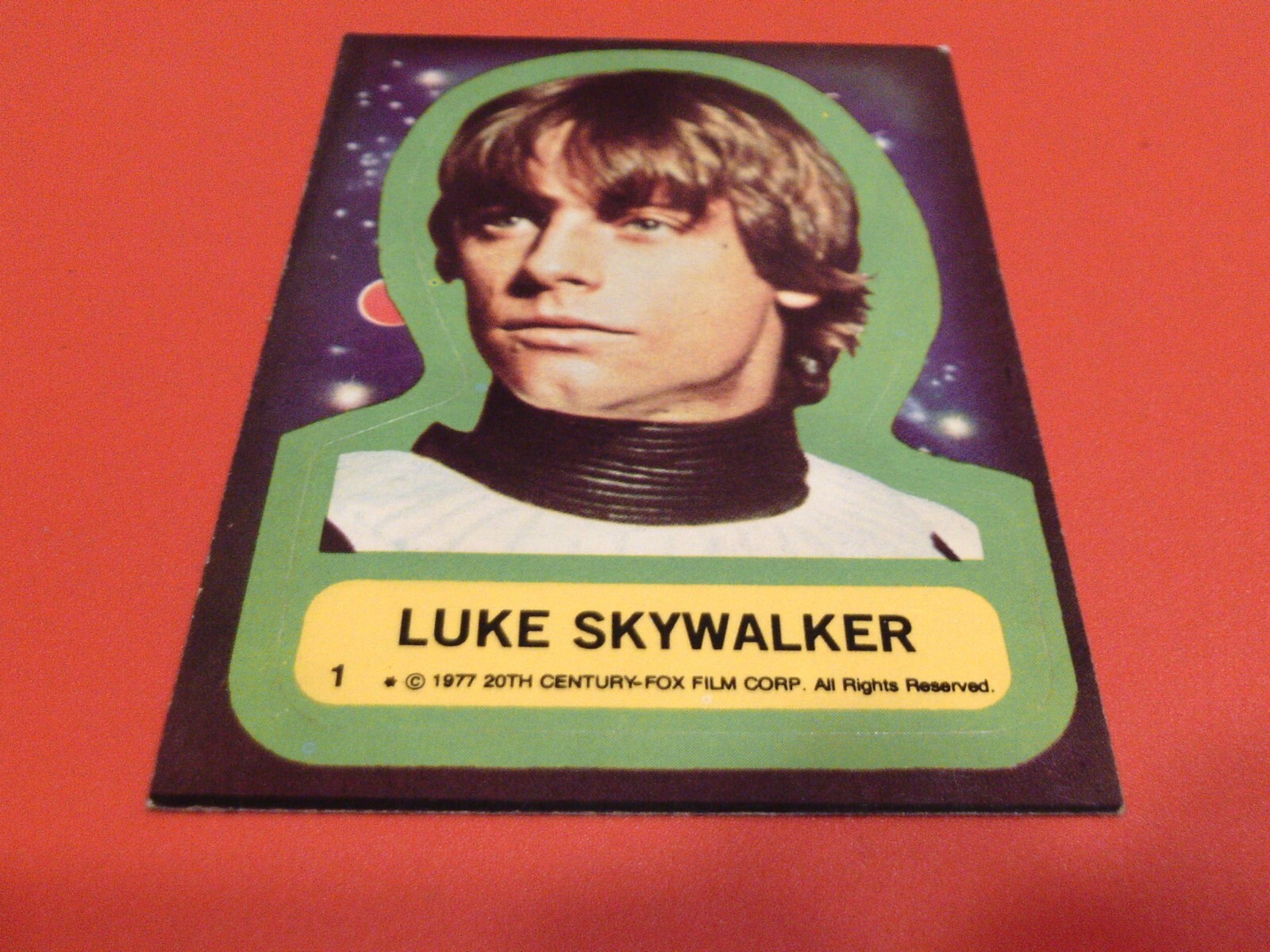 1977 LUKE SKYWALKER STAR WARS STICKER # 1 NM / MINT OR BETTER !! | eBay
