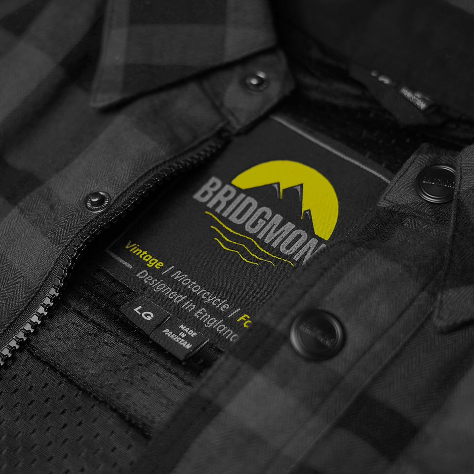 Mens Motorbike Motorcycle Shirt Lumberjack Reinforced Made with Kevlar ...