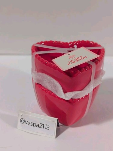 Target Bullseye Playground Valentines Heart Shaped Ramekin Red Ceramic ...