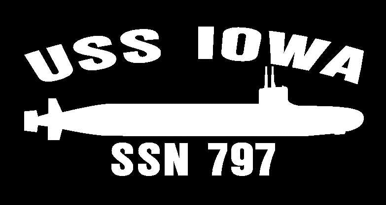 USS IOWA SSN 797 Silhouette Decal U S Navy USN Military S002 | eBay