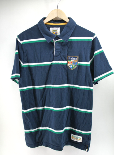 Retro Irish Rugby Polo Shirt Heritage Collection Ireland Patch Mens XL ...