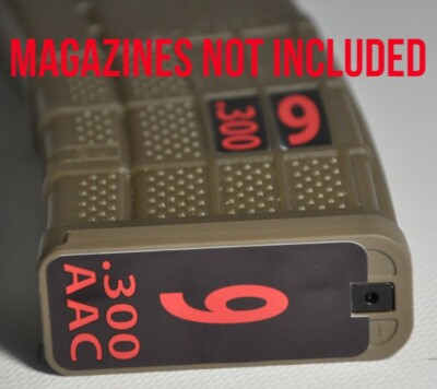 .300 AAC MAG STICKERS fits LANCER L5AWM 30 ROUND MAGS RED 7-12 | eBay