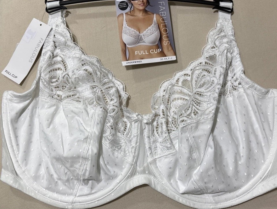 M&S FABULOUS AMELIA LACE COLLECTION UNDERWIRED FULL CUP BRA IN WHITE ...