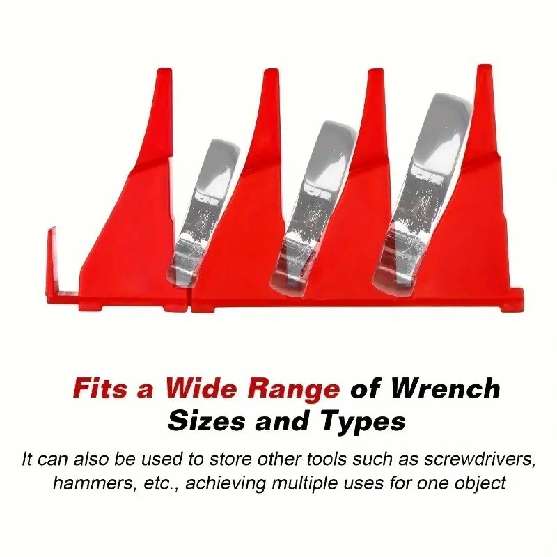 40-80PCS Magnetic Modular Wrench Organizer Compact Tool Storage Slots ...