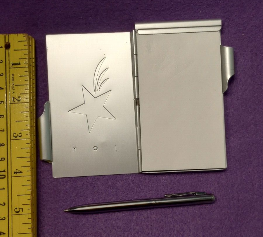 Wellspring Flip Notes Joy Shotting Star Star Metallic Notepad with Pen ...