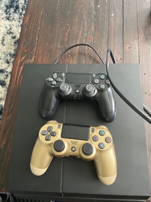 Sony PlayStation 4 PS4 Console (CUH-1215A) With Two Controllers | eBay