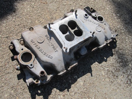 OFFENHAUSER "Dual-Port" Intake Manifold Big Block Chevy OVAL Ports 8003 ...