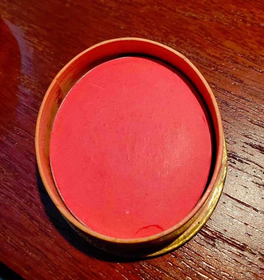Antique Richard Hudnut DUBARRY ROUGE Unused Small Oval Box Carmeen ...
