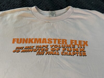 VTG FUNKMASTER FLEX T SHIRT XL RAP TEES XXL 60 MINS OF FUNK VOL III ...