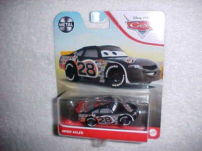 DISNEY PIXAR CARS AIKEN AXLER VHTF NEW METAL SERIES RACE CAR | eBay