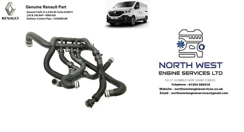 Genuine Renault Trafic 1.6 Bi-Turbo Coolant Pipe Radiator Water ...