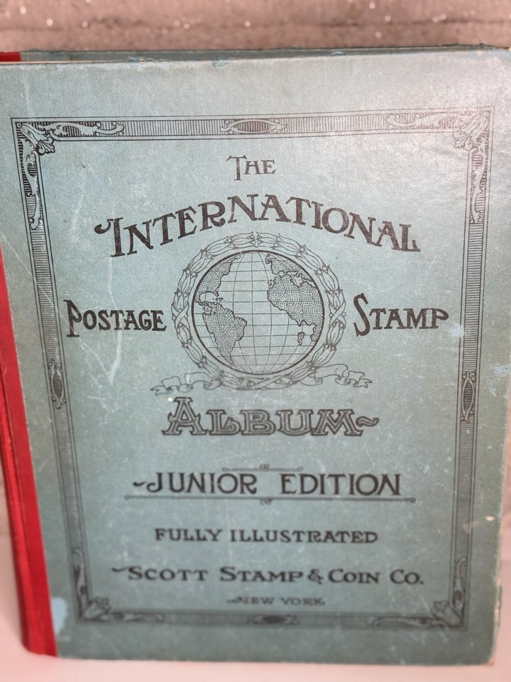 Scott International Junior Postage Stamp Album 1921 W/Stamps Collection ...