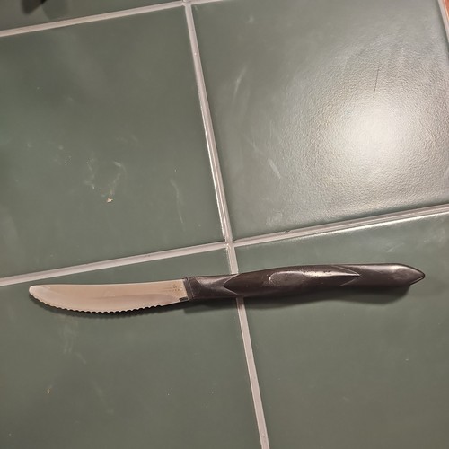 Cutco Table Knife 1759 JJ Classic Brown Handle. Serrated. Olean, NY ...