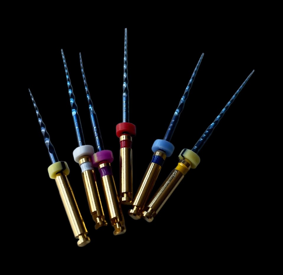 6Pcs Dental Endo Rotary Files NITI root canal endodontics Files 25MM | eBay