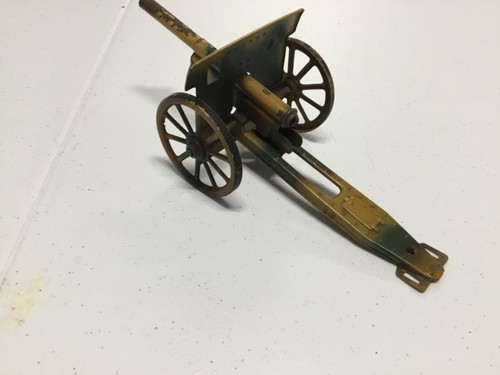 Elastolin Marklin gun MILITARY CANNON METAL TOY RARE soldier howitzer ...
