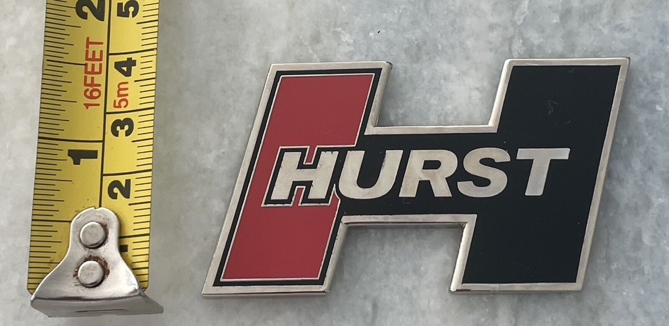 HURST PEWTER METAL NOS EMBLEM | eBay