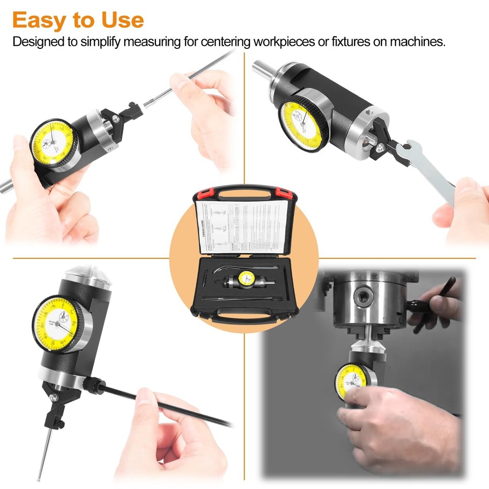 Co-Ax Centering Indicator Milling Machine Coaxial Center Coax Test Dial ...
