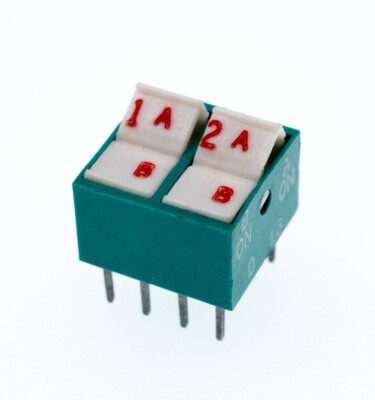 EECO, 2 Position 8 Pin DPST Through-Hole DIP Switch, Lot of 5 | eBay