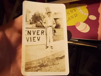 VINT SNAPSHOT PHOTO, TEENAGE BOY IN UNCLE SAM COSTUME | eBay