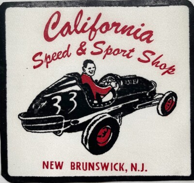 VRHTF NHRA RARE CALIFORNIA SPEED & SPORT SHOP NEW BRUNSWICK NJ 4" X 4 ...