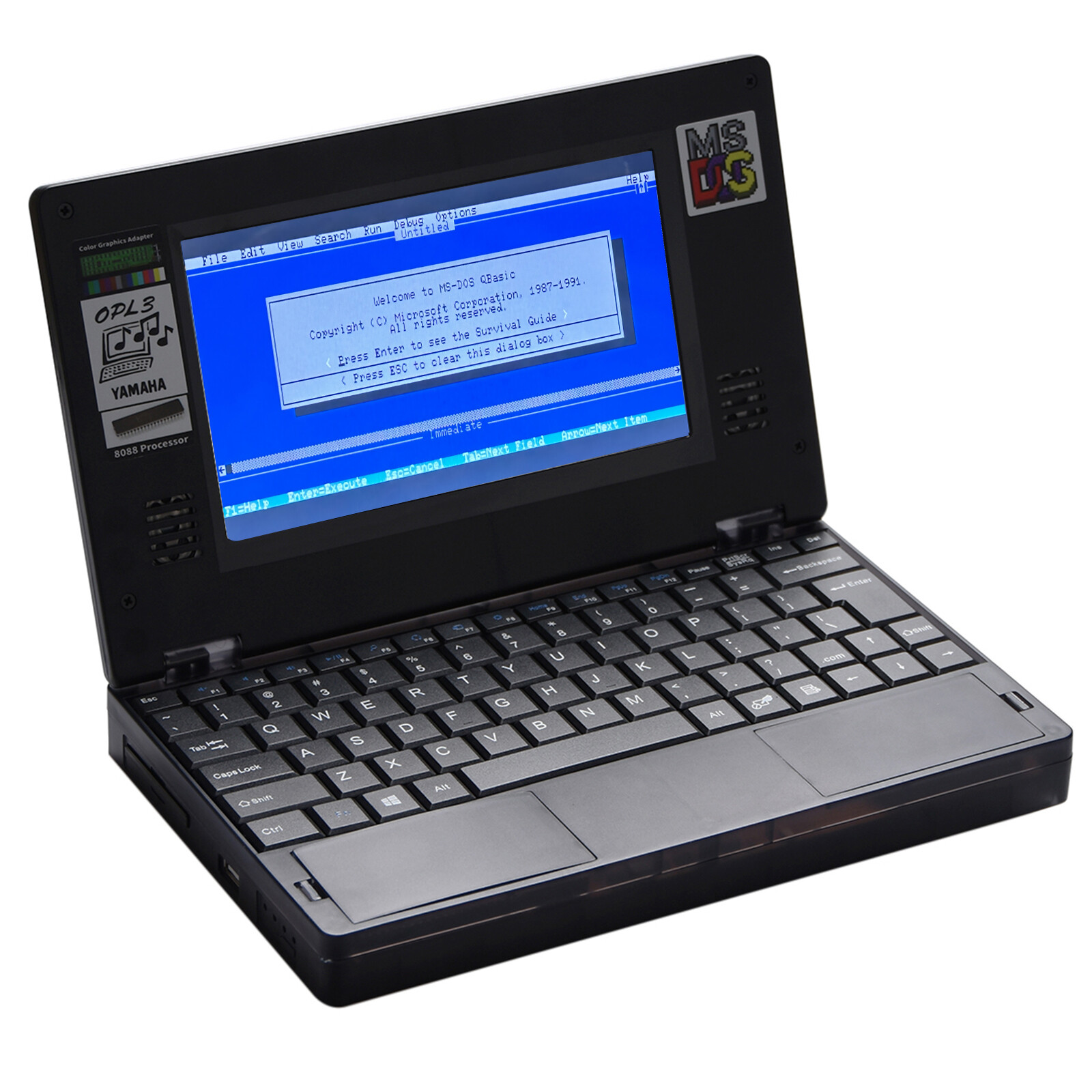 Replica Mini Laptop Book8088 4.77MHZ 640KB Vintage Computer DOS Win Ver ...