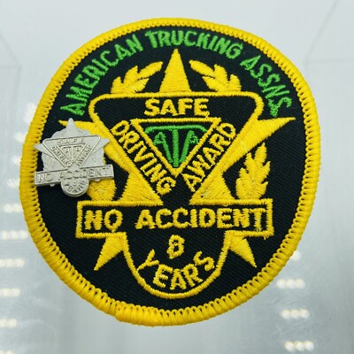 8 Years Safe Driving Award ATA American Trucking Association Trucker ...