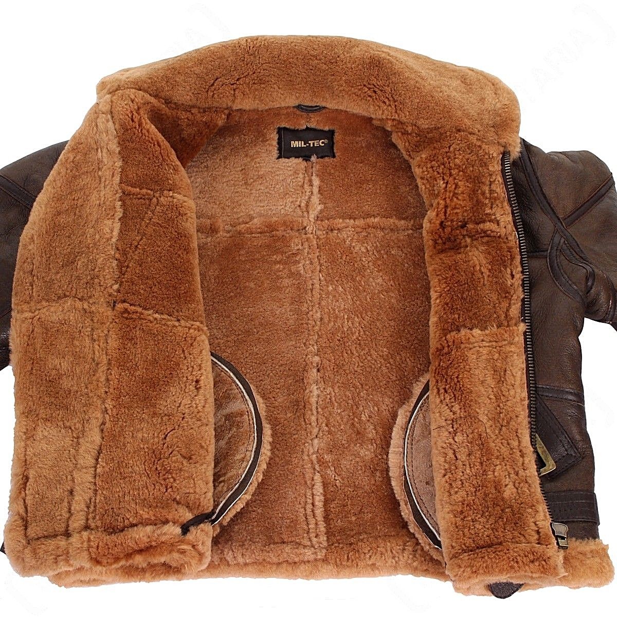 British Fighter Pilot Flying Jacket - Winter Leather Sheepskin RAF ...