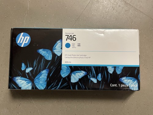 NEW HP 746 300-ml Cyan DesignJet Ink Cartridge, P2V80A 191628213559 | eBay