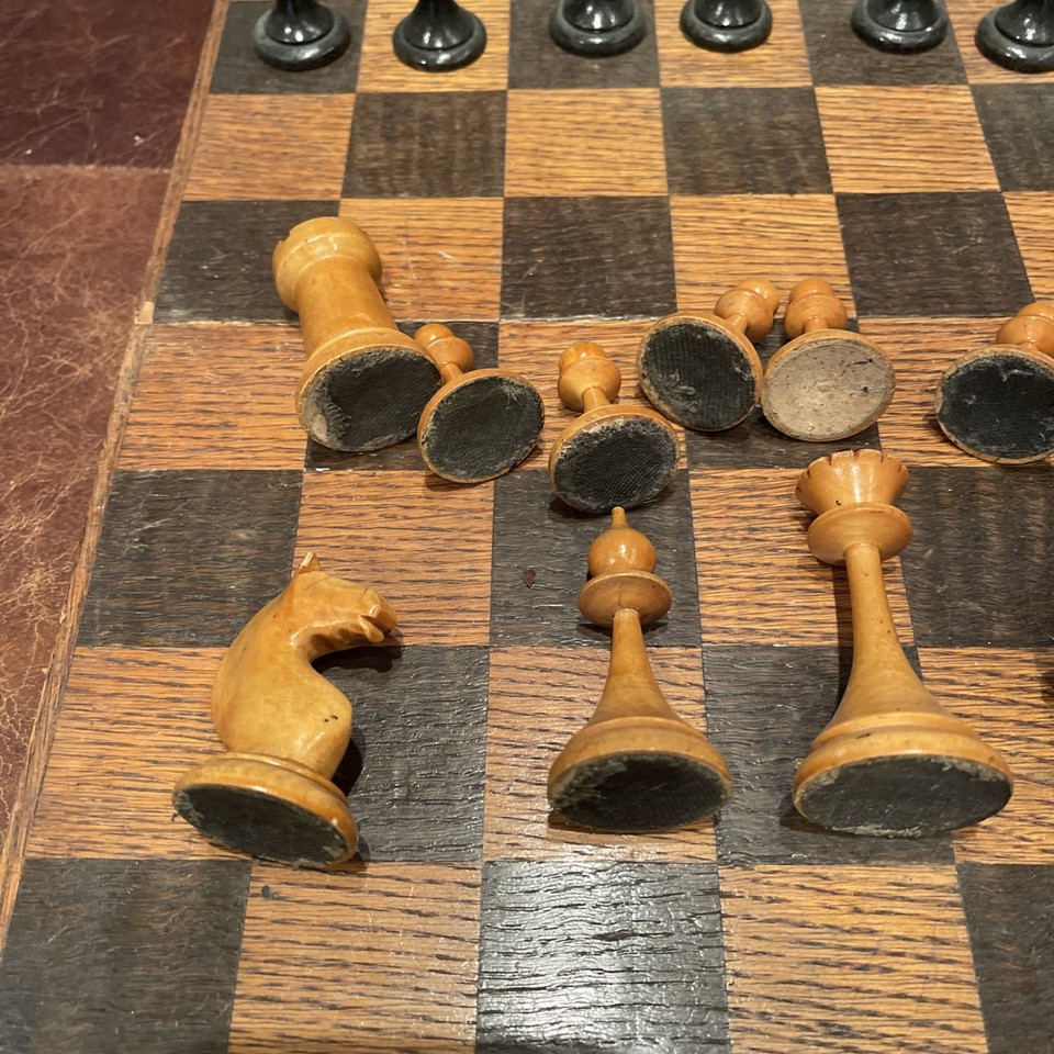 1950 Soviet I. V. Stalin Era. A Beautiful Hand Crafted Chessboard. Very ...
