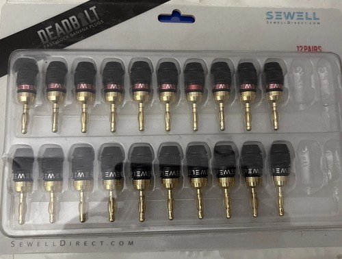 SEWELL DEADBOLT FAST LOCK BANANA PLUGS -10 PAIRS (New Open Box SW-29863 ...