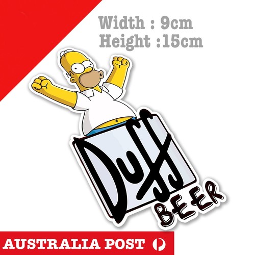 Duff BEER Homer Simpson Funny Logo Sticker | eBay Australia