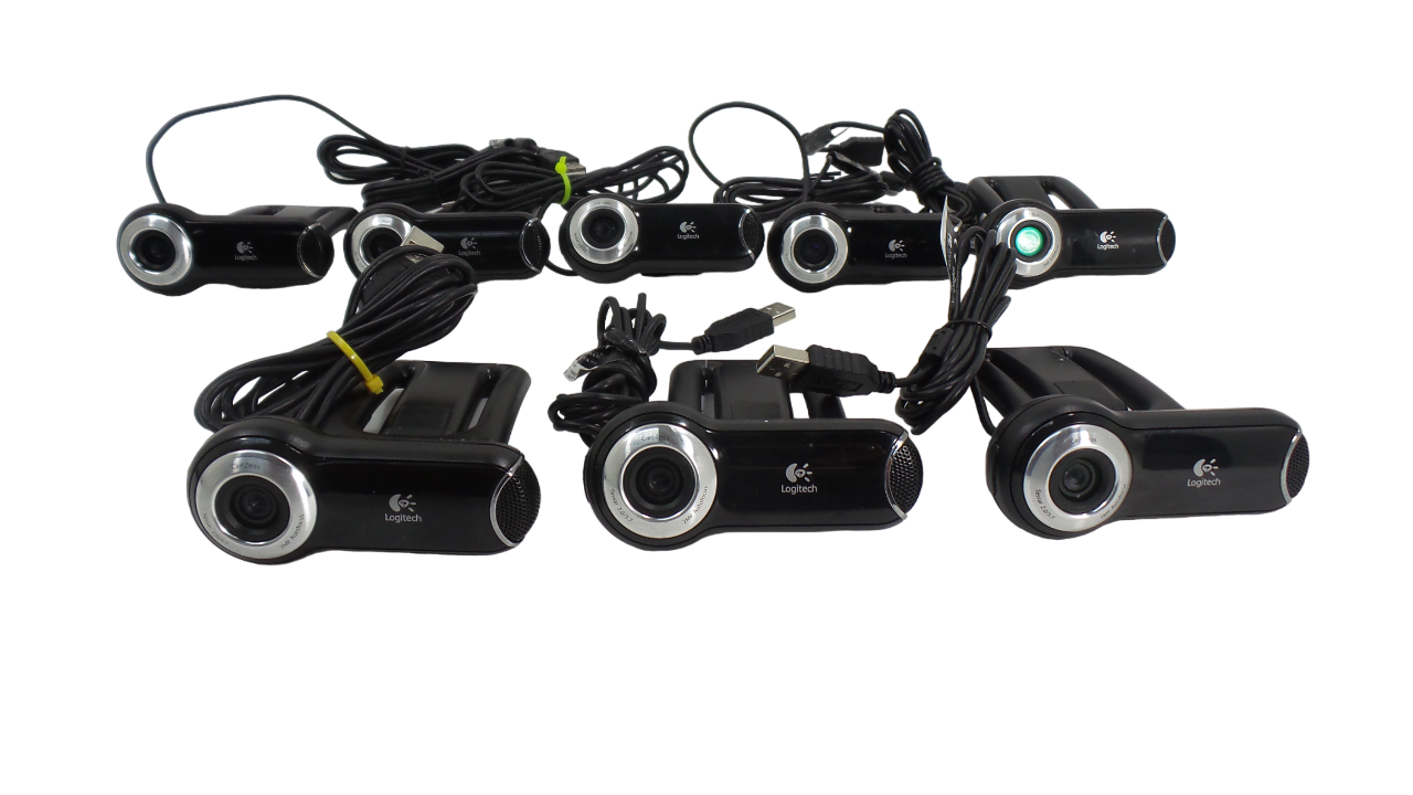 Lot of 8 Logitech QuickCam Pro 9000 Webcam V-U0009 USB - Free Shipping ...