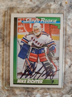 2 Autographed Mike Richter Rookie Cards! | eBay