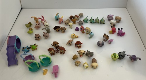 LPS Littlest Pet Shop Huge Lot Of 52 Figures & Accessories | eBay