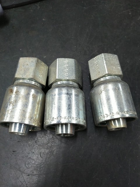 Parker Hydraulic Hose Fitting 10243-12-12 3/4" Female NPT Pipe /4" i.d ...
